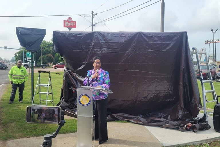 Bus shelter dedicated in honor of deceased domestic violence awareness ...