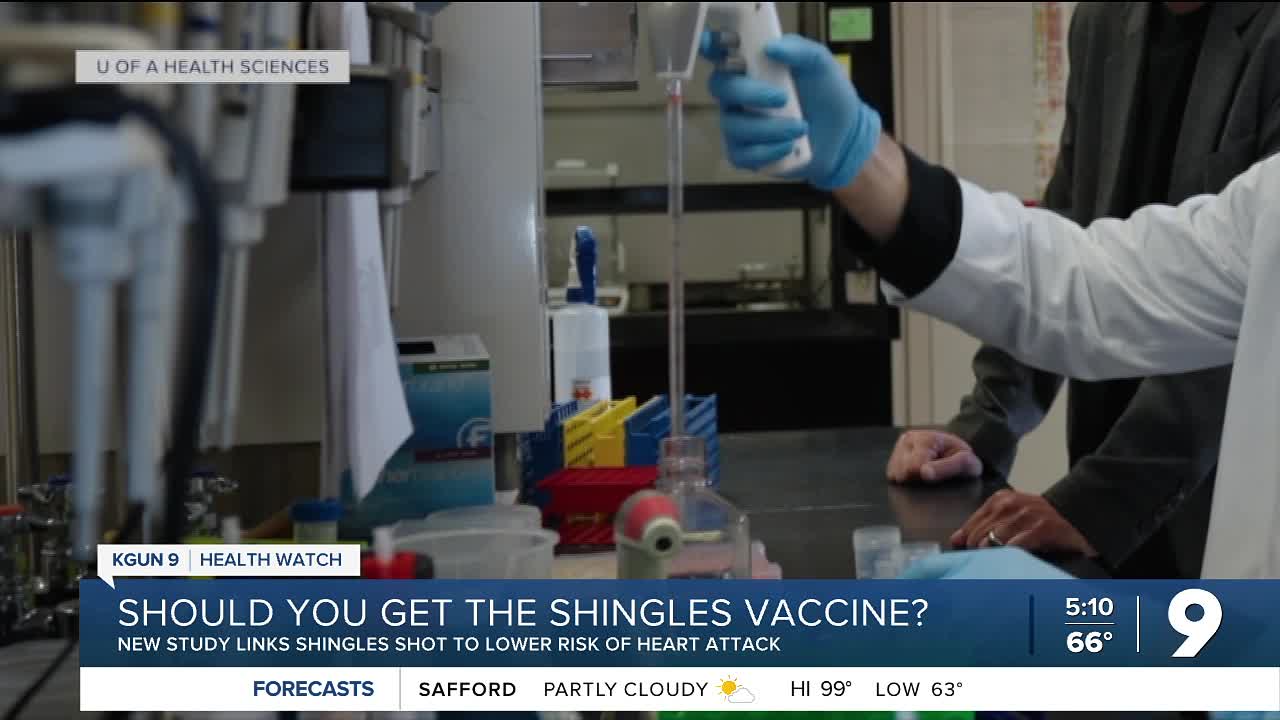 Shingles shot could offer heart health benefits, study finds