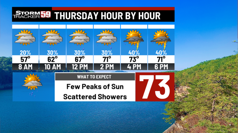 Patchy dense fog tonight, more showers ahead