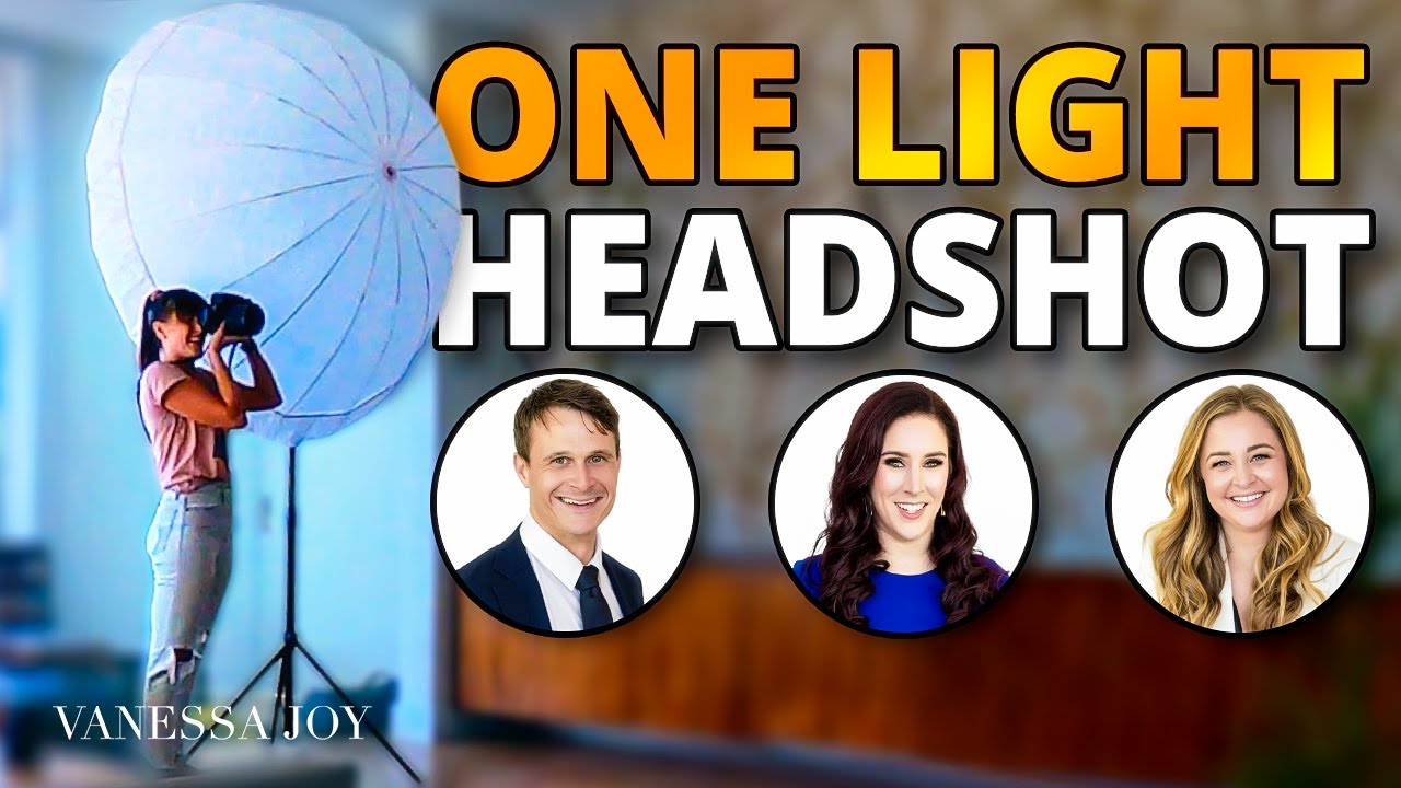 Easy Professional Headshot Photography W⁄ One Light
