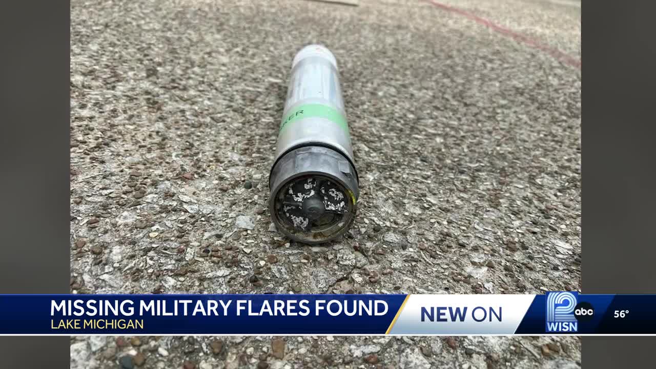 Military flares lost in Lake Michigan found, Coast Guard says