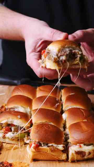 Philly Cheesesteak Sliders Made Easy with Cracker Barrel Cheese