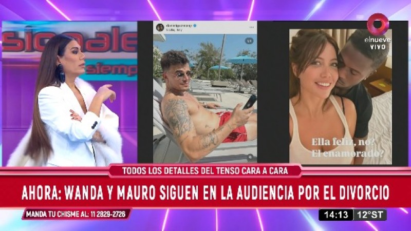 Wanda llegó a la audiencia de divorcio en un Lamborghini rosa