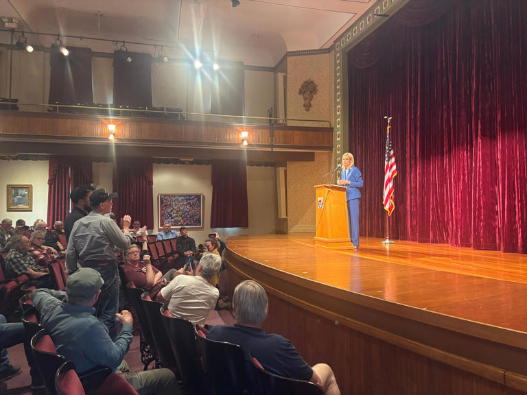 US Rep. Ashley Hinson defends Republican tax bill at 2 heated Iowa town ...