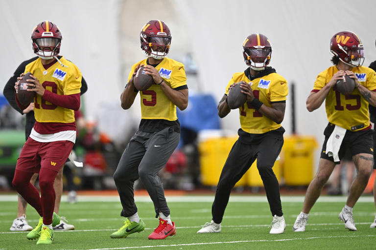 Jayden Daniels looks a little thicker, but he’s focused on his mind