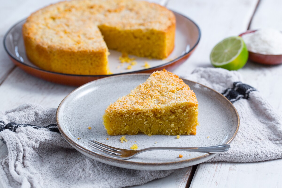 Soft Coconut and Lime Cake