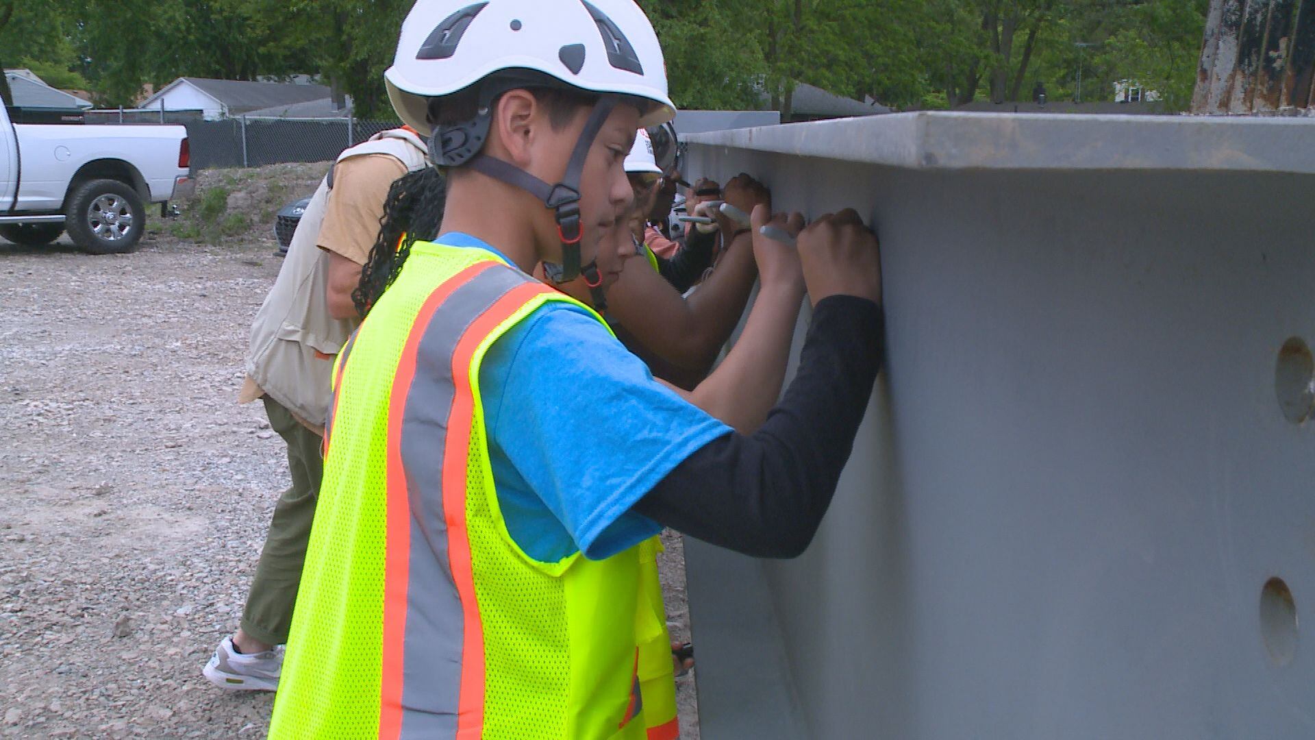 Future Whitmer Middle School students make their mark on the new school