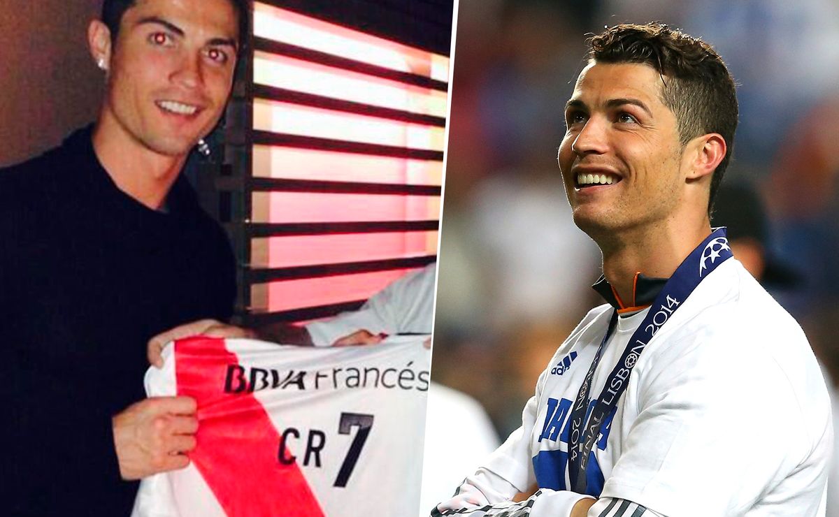 El día que Cristiano Ronaldo posó con la camiseta de River después de ...