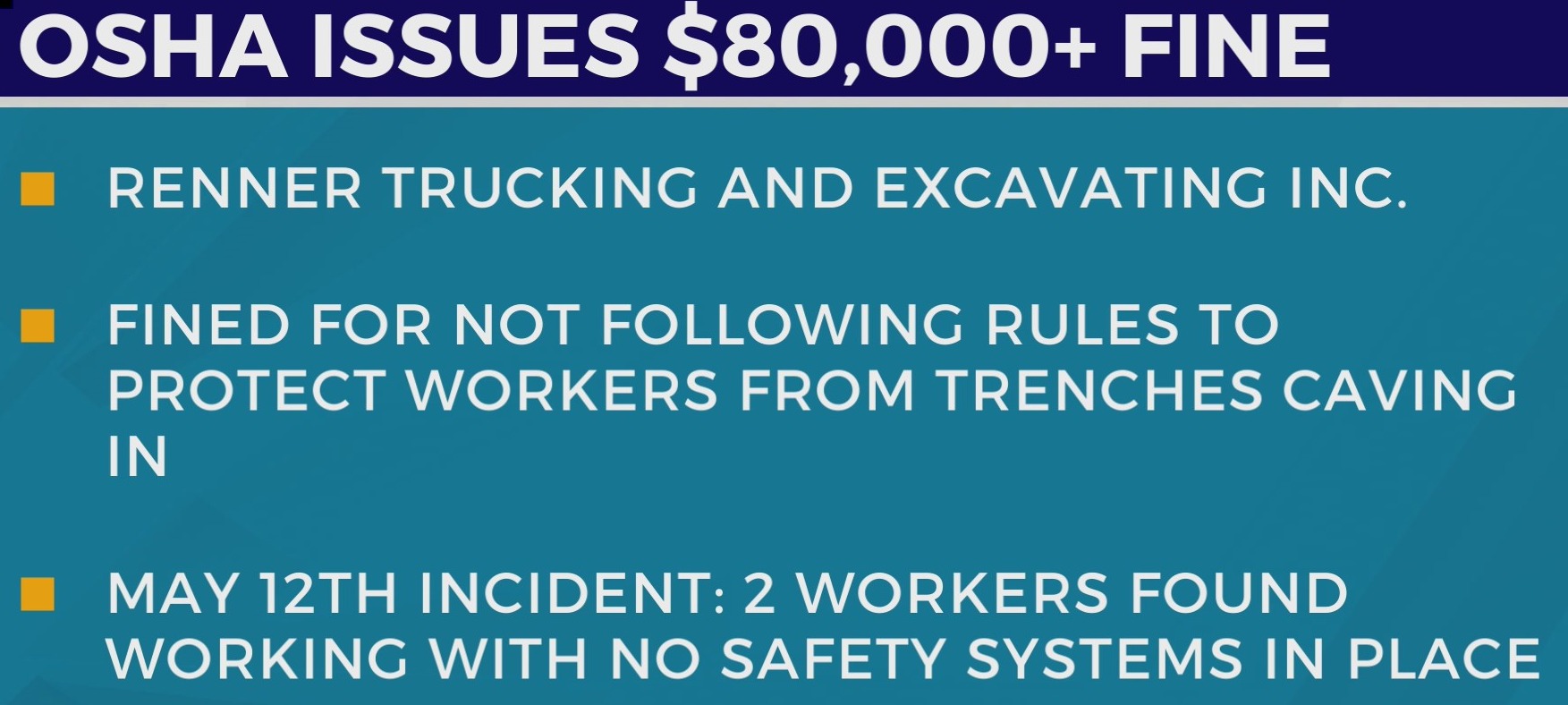 Hillsboro company fined $80K after OSHA found workers in trench at risk ...