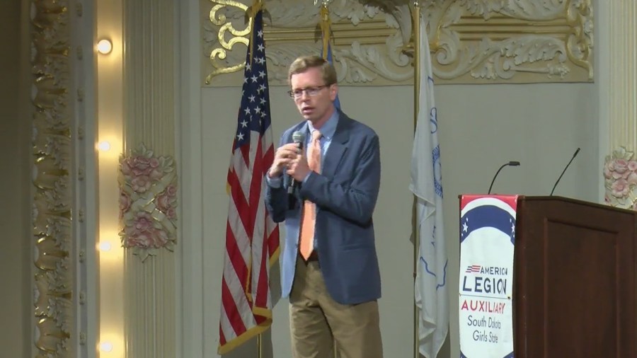 Rep. Dusty Johnson speaks to students in Vermillion about moves being ...