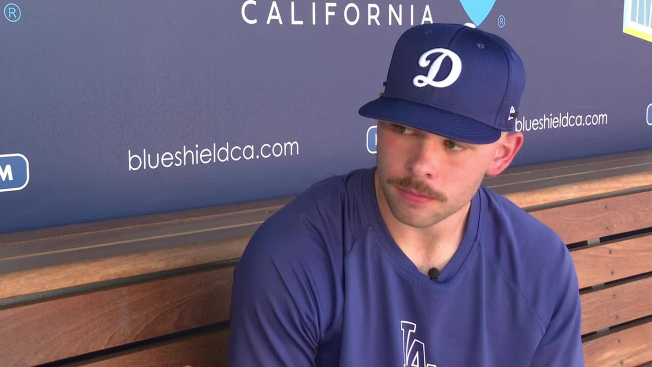 Dalton Rushing on Dodger debut, playing in LA