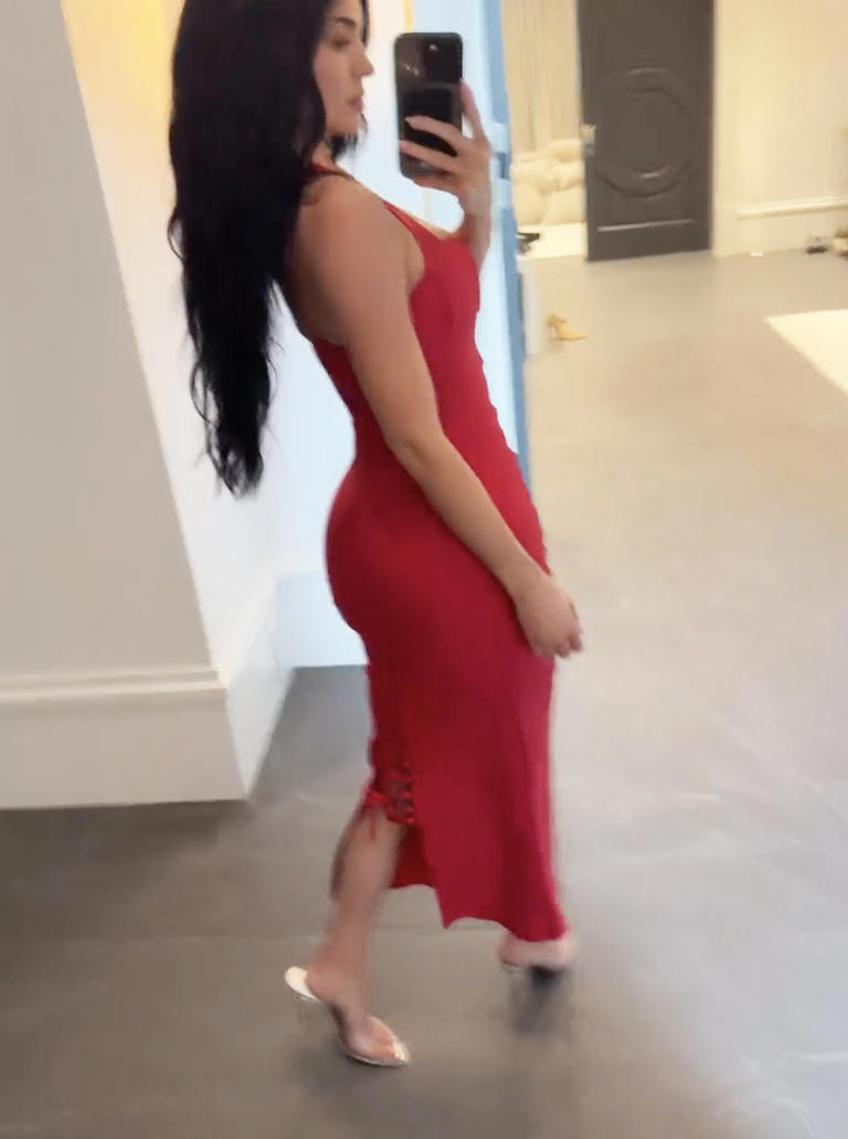 Kylie Jenner models ‘hot’ red dress from new Khy x Dilara Findikoglu ...