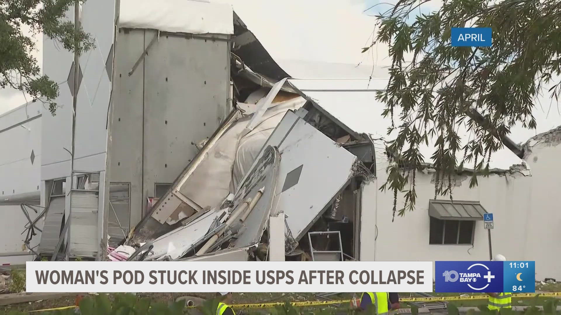 A month after a wall collapsed at a Tampa postal facility, one woman ...