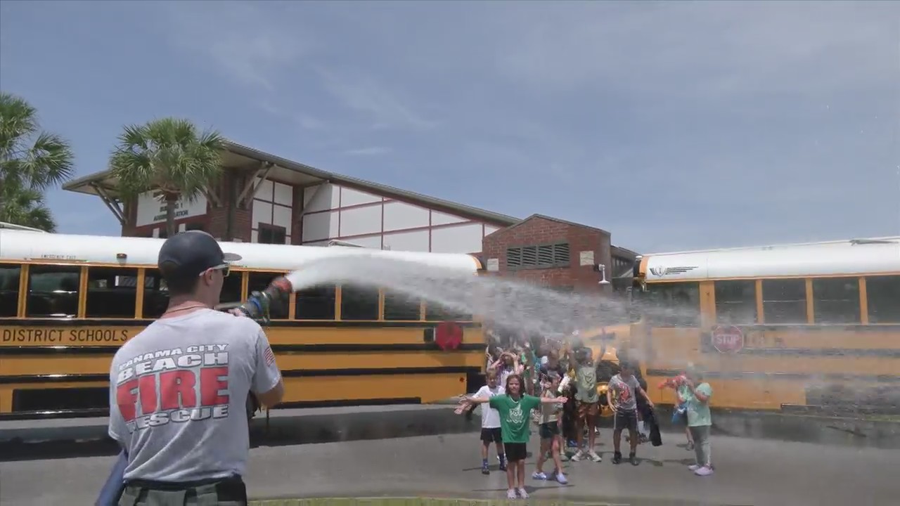 Breakfast Point Academy students end the school year with a water send off