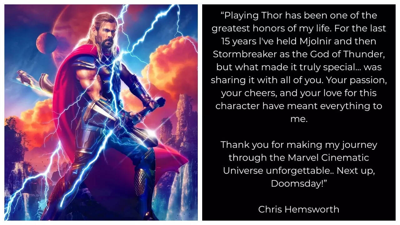 Chris Hemsworth bids emotional farewell to Thor after 15 years; sparks ...