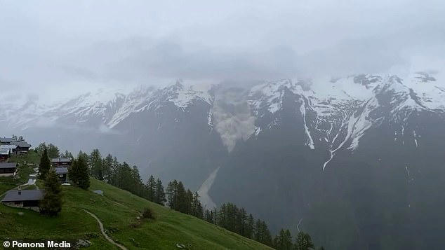 Astonishing new footage shows the moment Swiss village is buried by ...