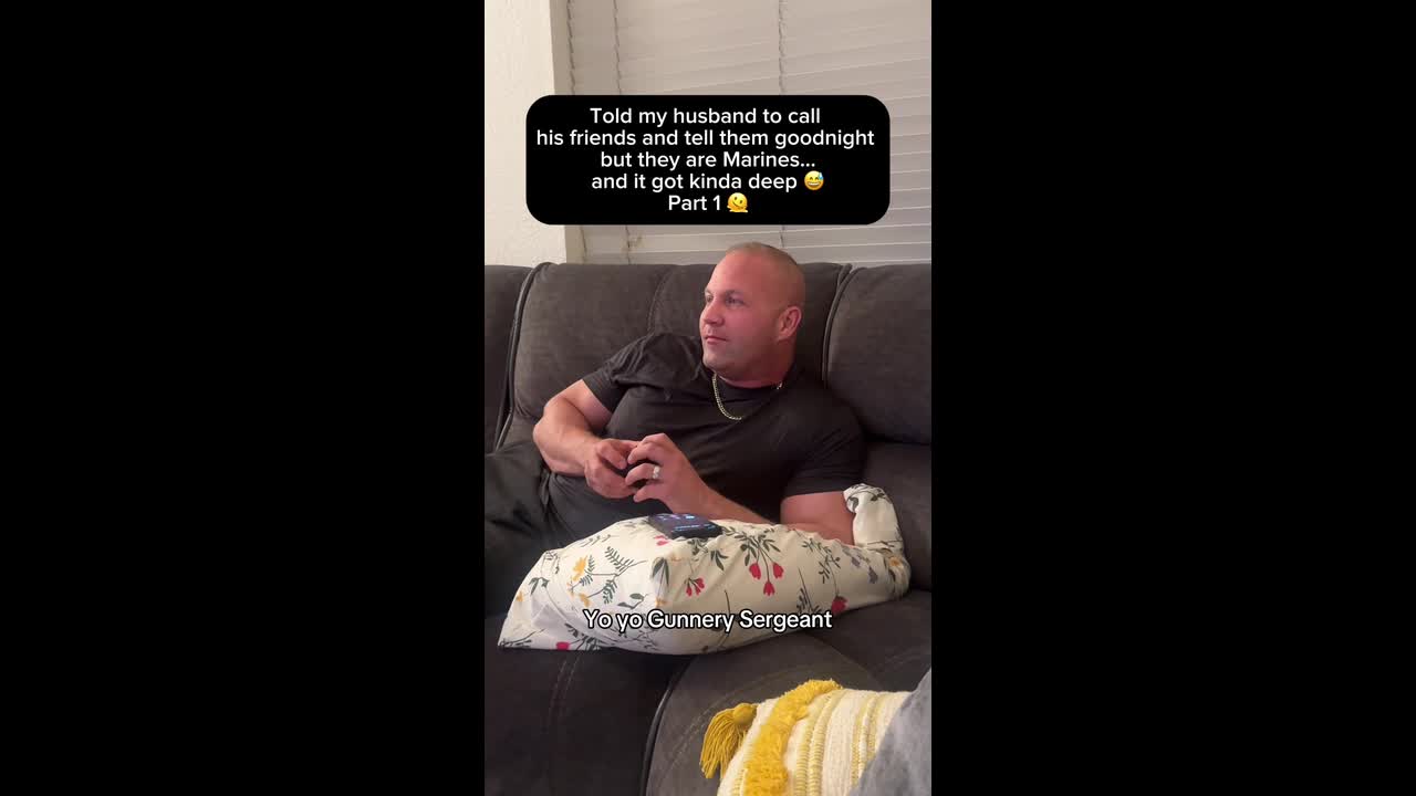 TikTok trend turned tearjerker when Marine’s simple ‘goodnight’ hit ...