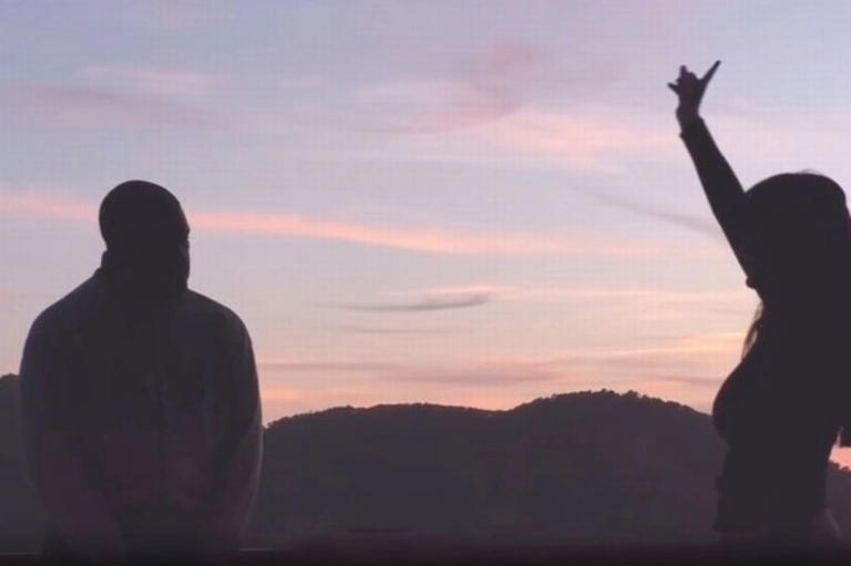 Bianca Censori sticks tongue in Kanye West's mouth in very rare video