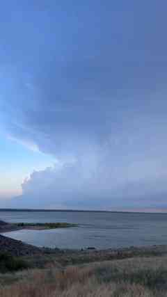 Sunset Storm Over Swanson Lake, Nebraska — Nature’s Power