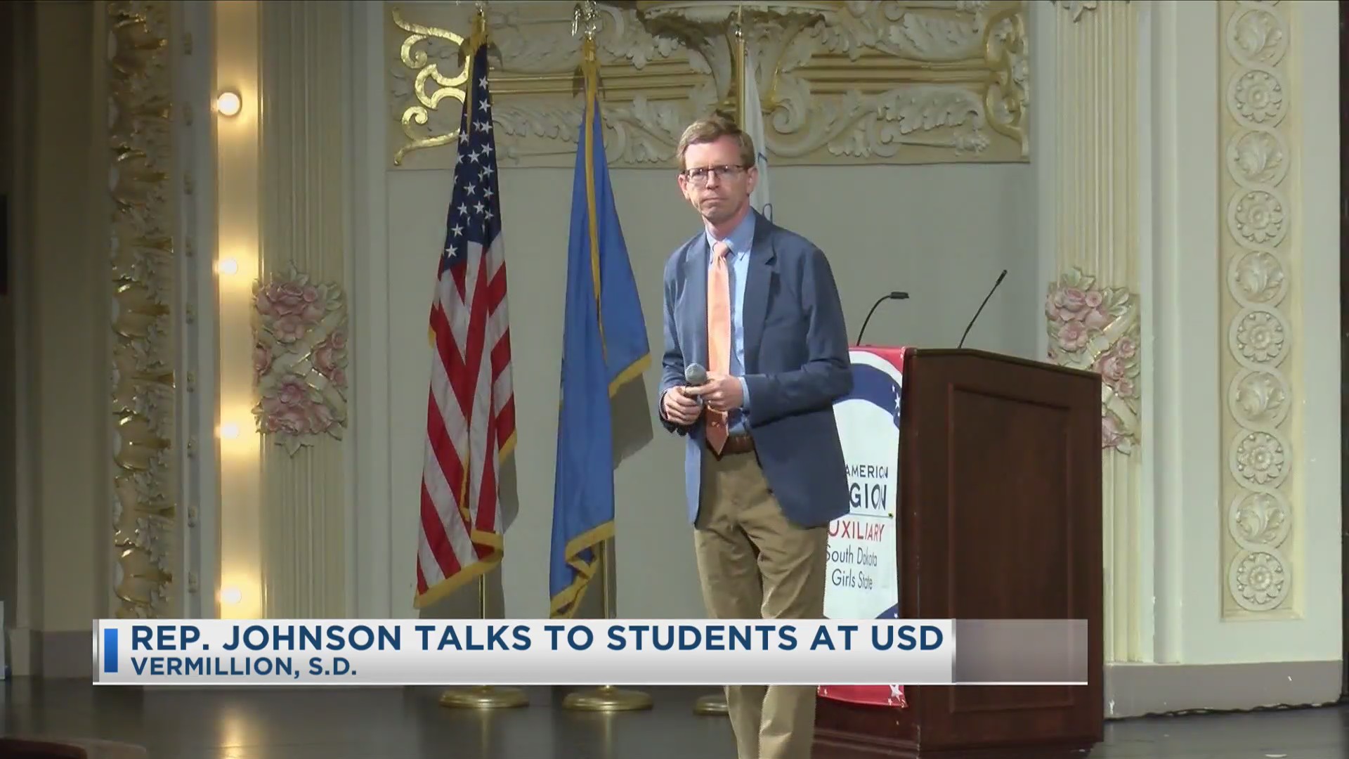 Rep. Johnson Talks To Students At USD