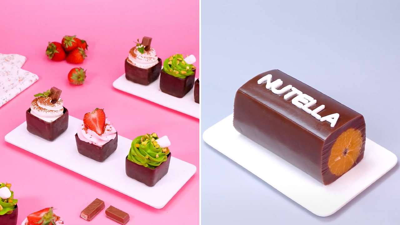 Mini Cube Cakes vs Nutella Orange Log – Tiny Treats or Sleek Indulgence ...