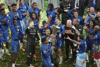 Chelsea fans toast Conference League trophy but look forward to bigger ...