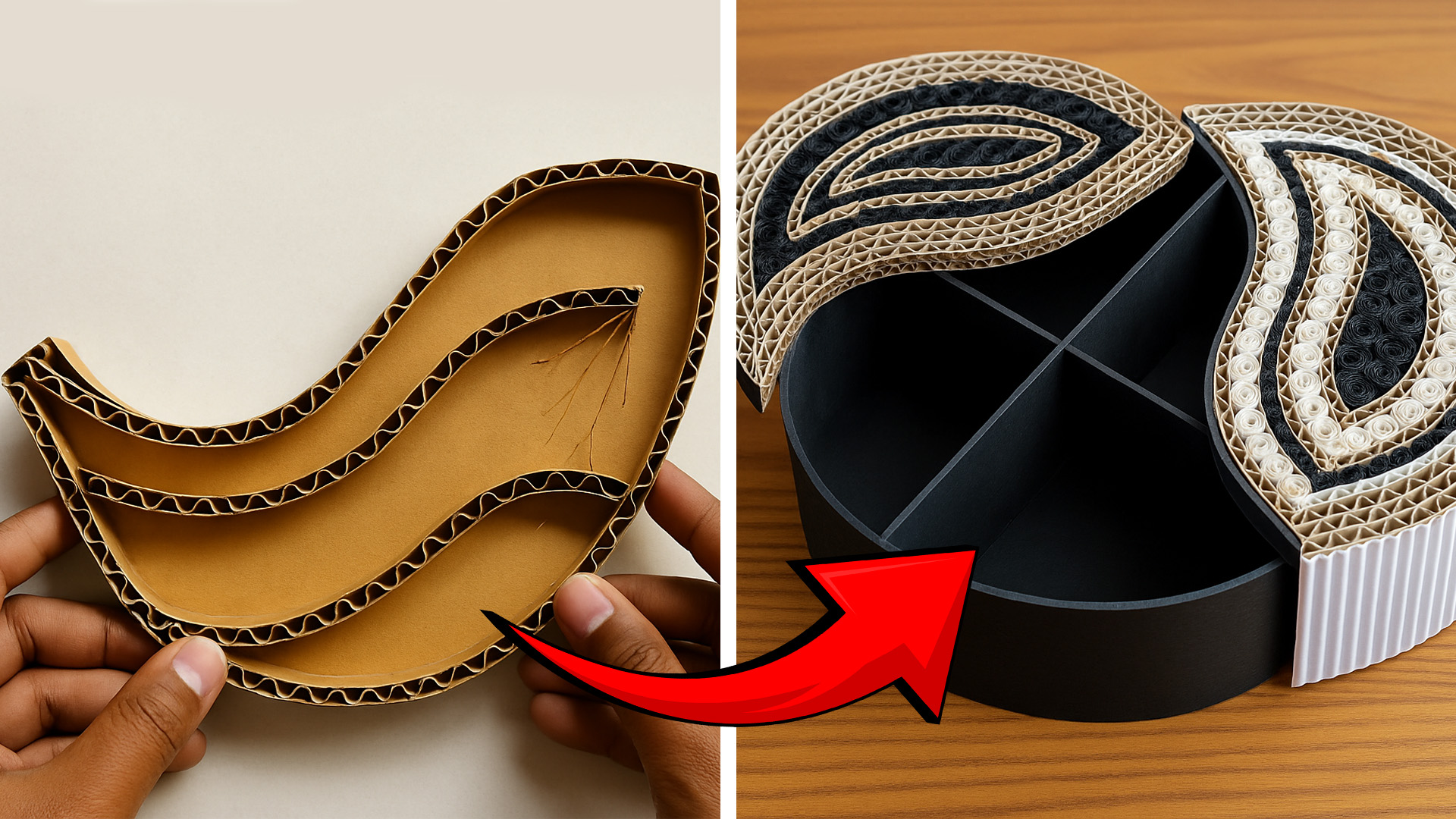 Jewellery Box DIY | Easy Cardboard Jewellery Box Tutorial at Home