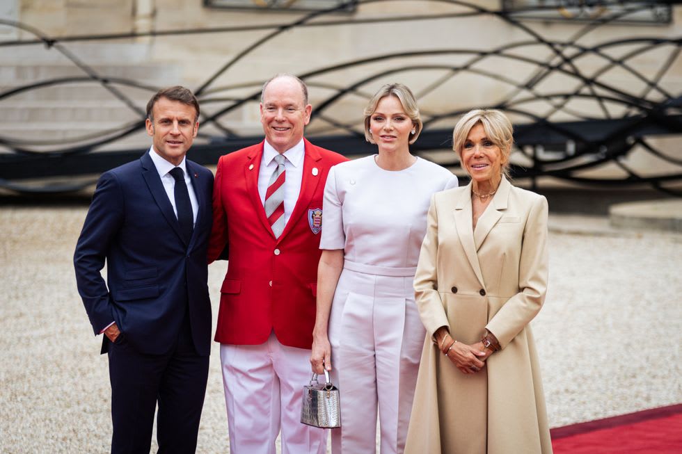 Charlene and Albert announce meeting with Macron and his wife days ...