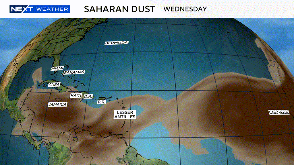 When is Saharan dust expected to reach Texas? Track when hazy skies hit ...