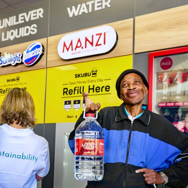 MANZI Water joins hands in debuting SA’s first fully automated refill store