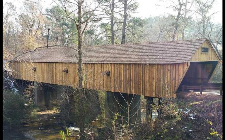 Repairs to historic Cobb County bridge completing today after someone ...