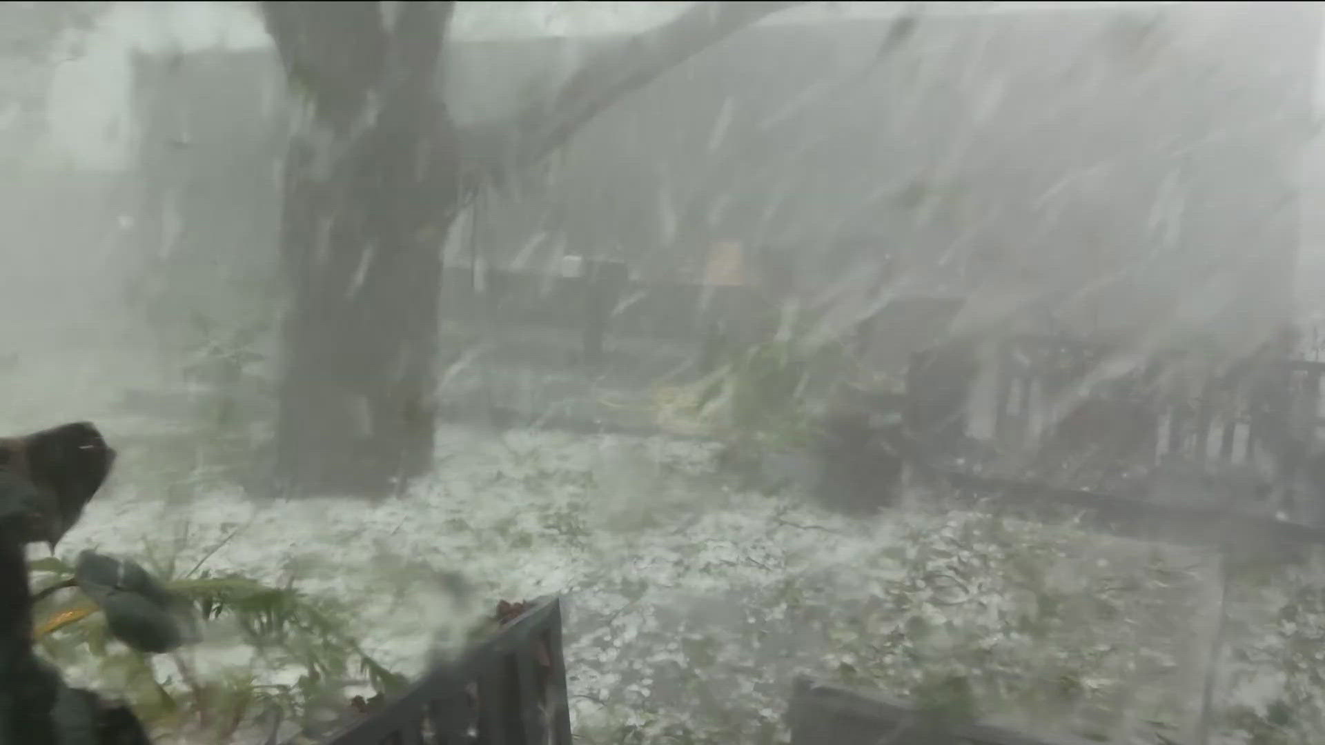 Heavy hail impacts Austin, Texas