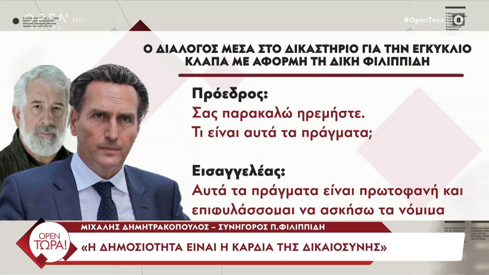 Μ. Δημητρακόπουλος | Συνηγ. Π. Φιλιππίδη: «Φοβάμαι μήπως έχει ...