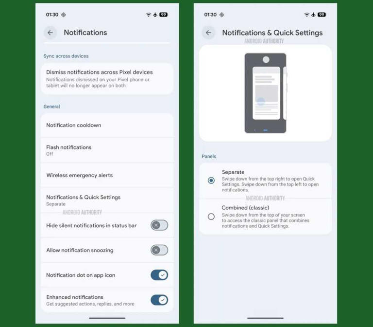 Google's controversial split Quick Settings for Android 16 could at ...