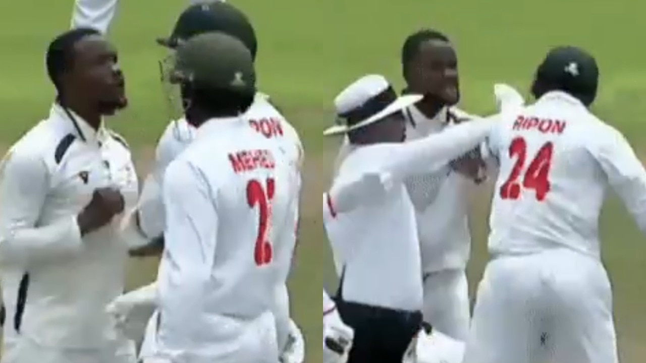 Bangladesh and South Africa players engage in brutal physical fight mid ...