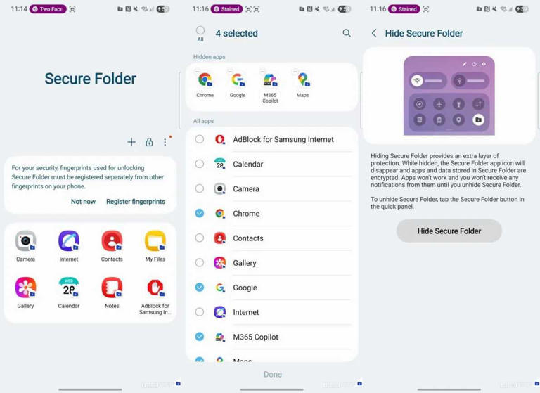 One UI 8 adds a new panic button for Samsung's Secure Folder