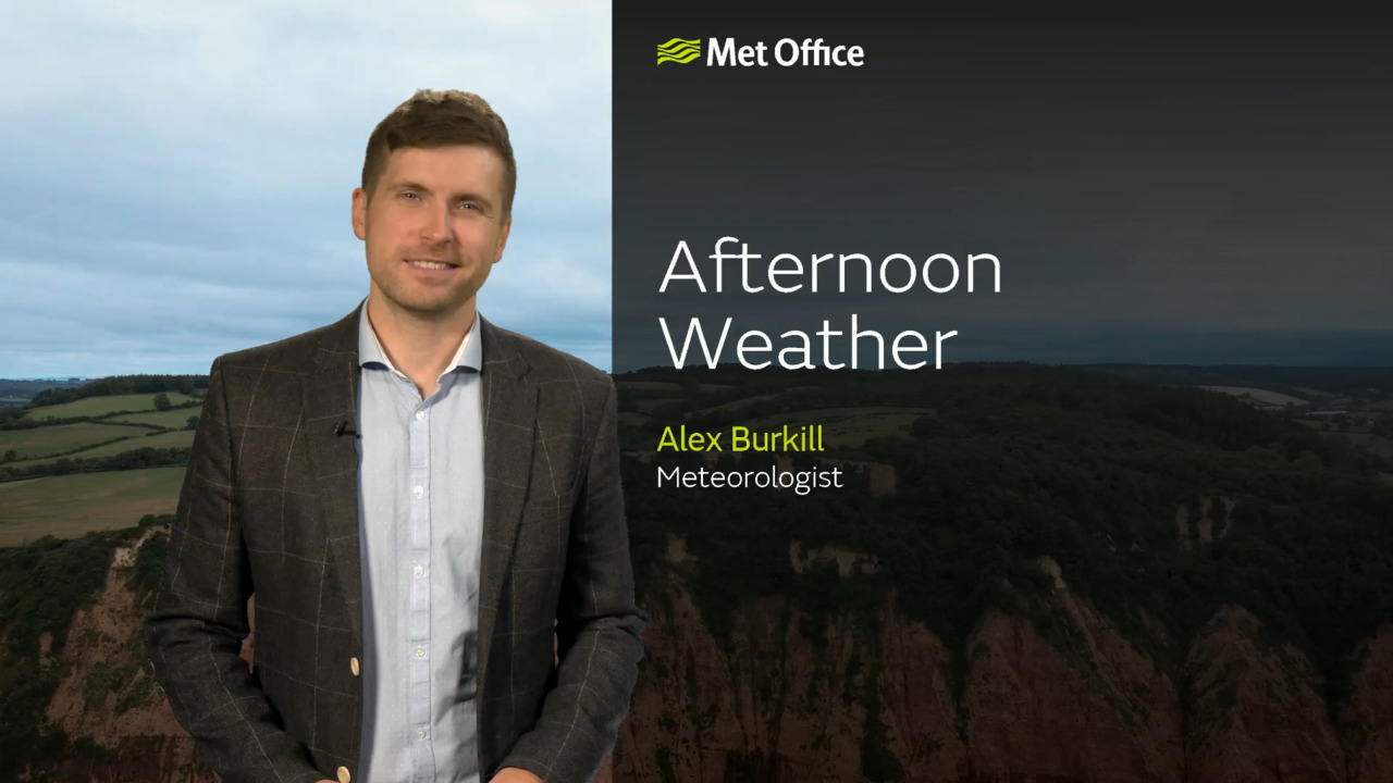 Met Office Thursday afternoon weather forecast 29/05/2025