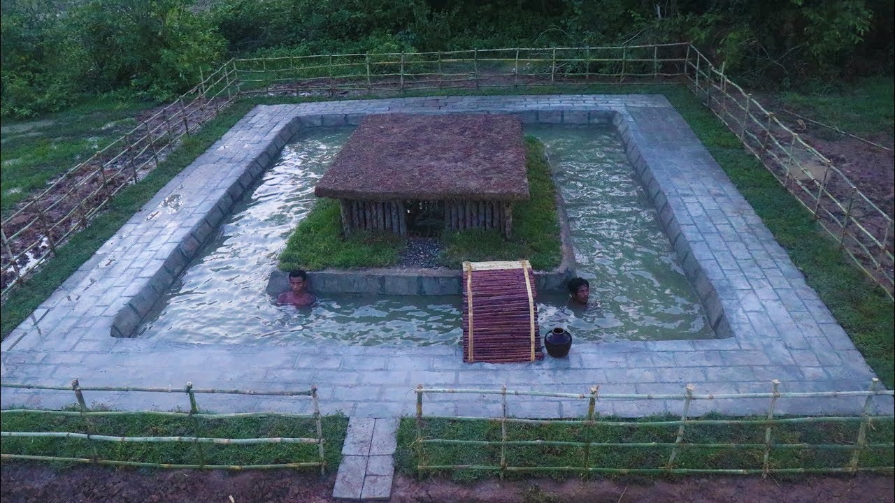 Primitive Builders Create a Hand-Built Brick Pool Retreat That Looks ...