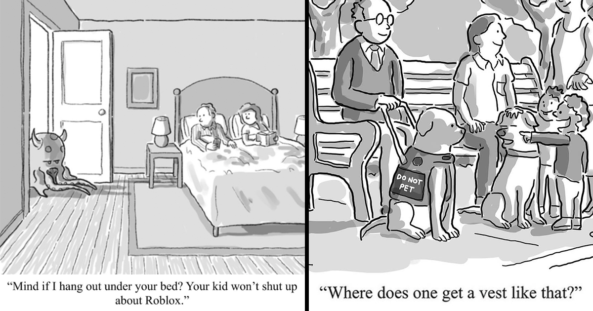 30 Funny Single-Panel Comics From Witty New Yorker Cartoonist David Ostow