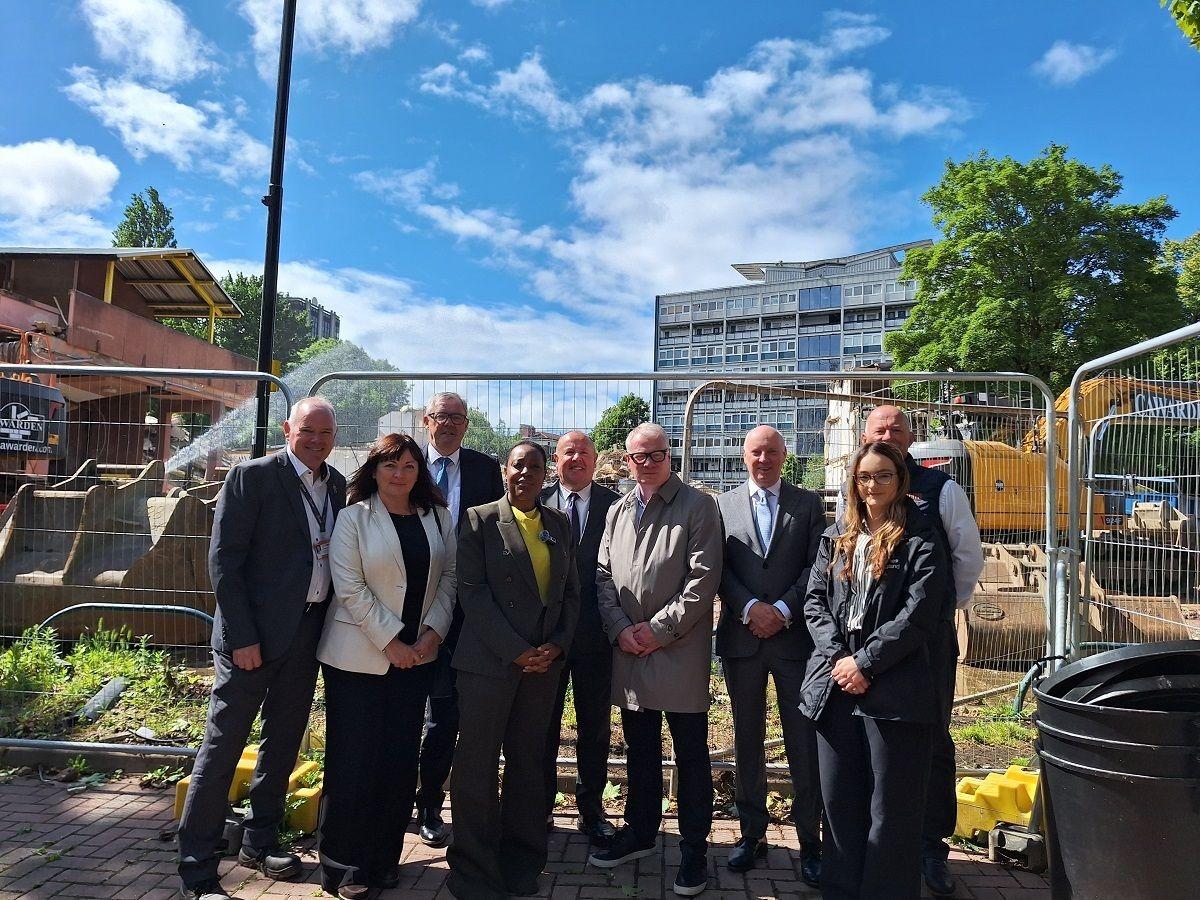 Demolition work progresses at Spon End in Coventry
