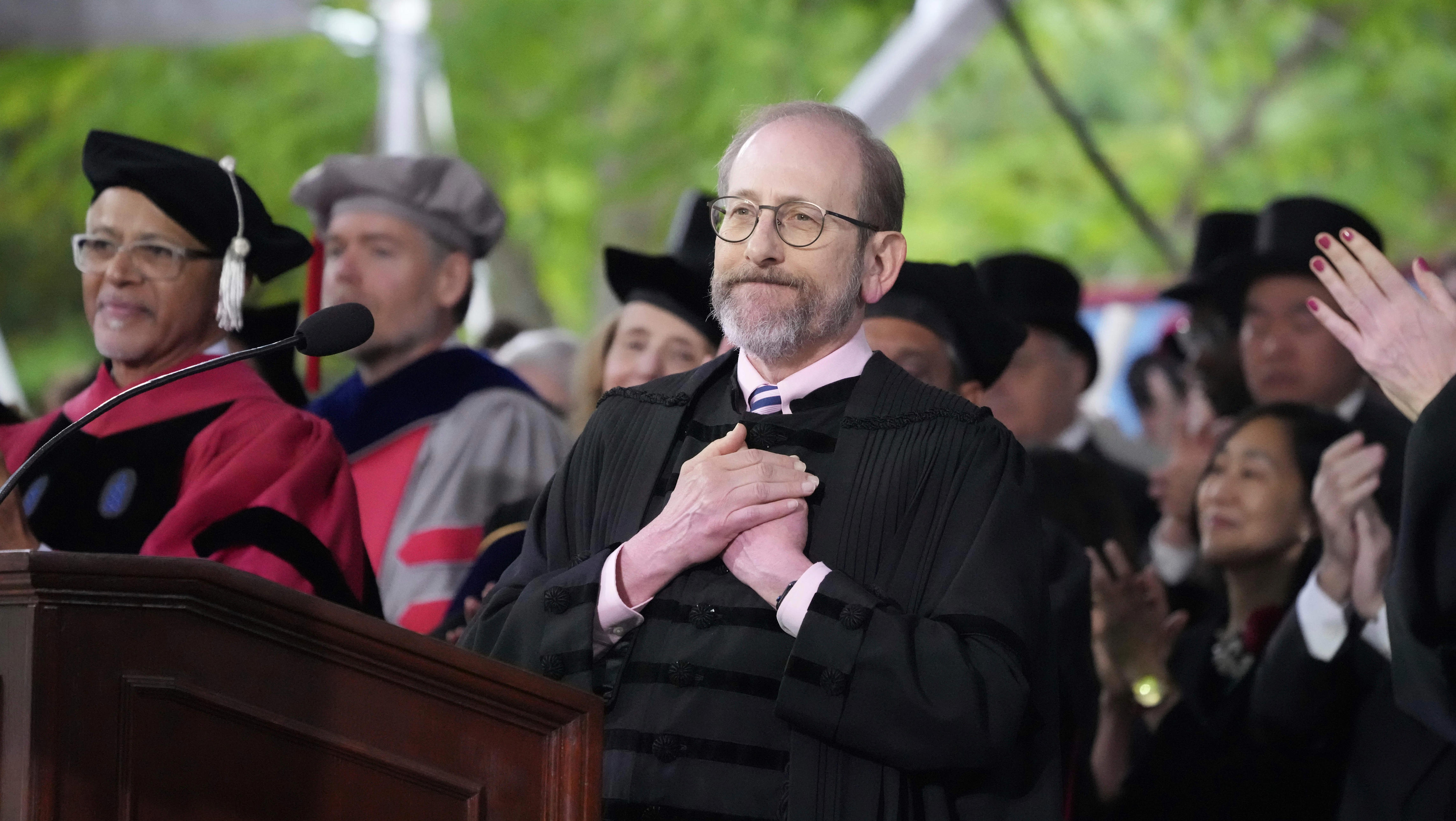 Harvard President Alan Garber warns graduates about 'comfortable thinking'