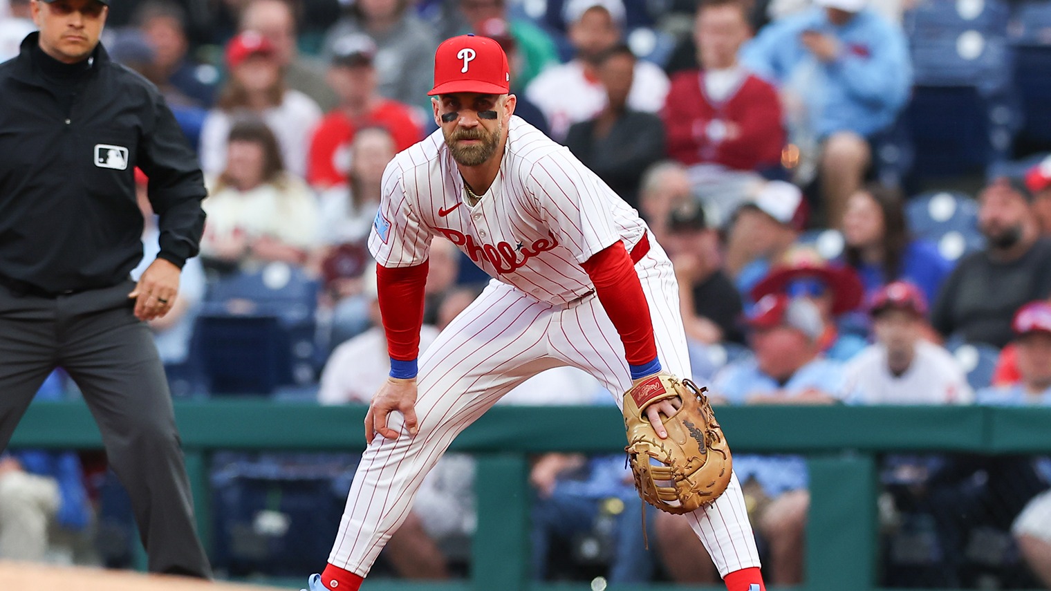 Phillies place Bryce Harper on injured list, call up prospect Otto Kemp