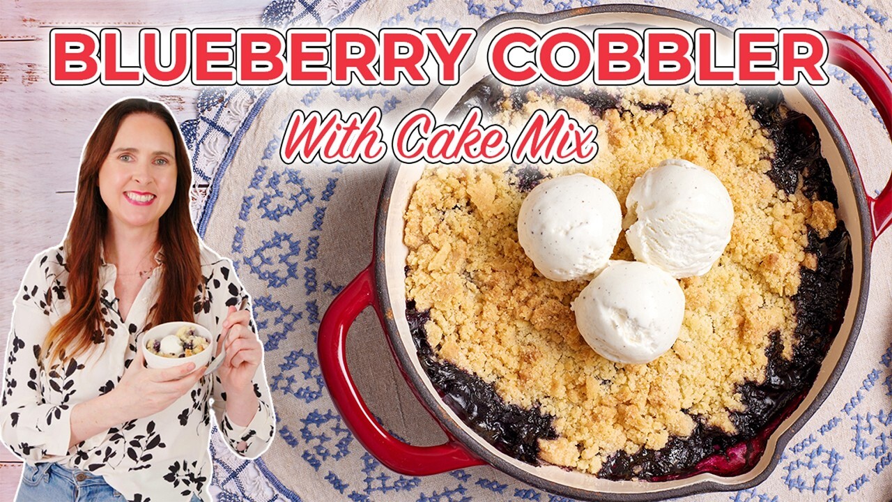 The Easiest Blueberry Cobbler Recipe with Cake Mix — 3 Ingredients!