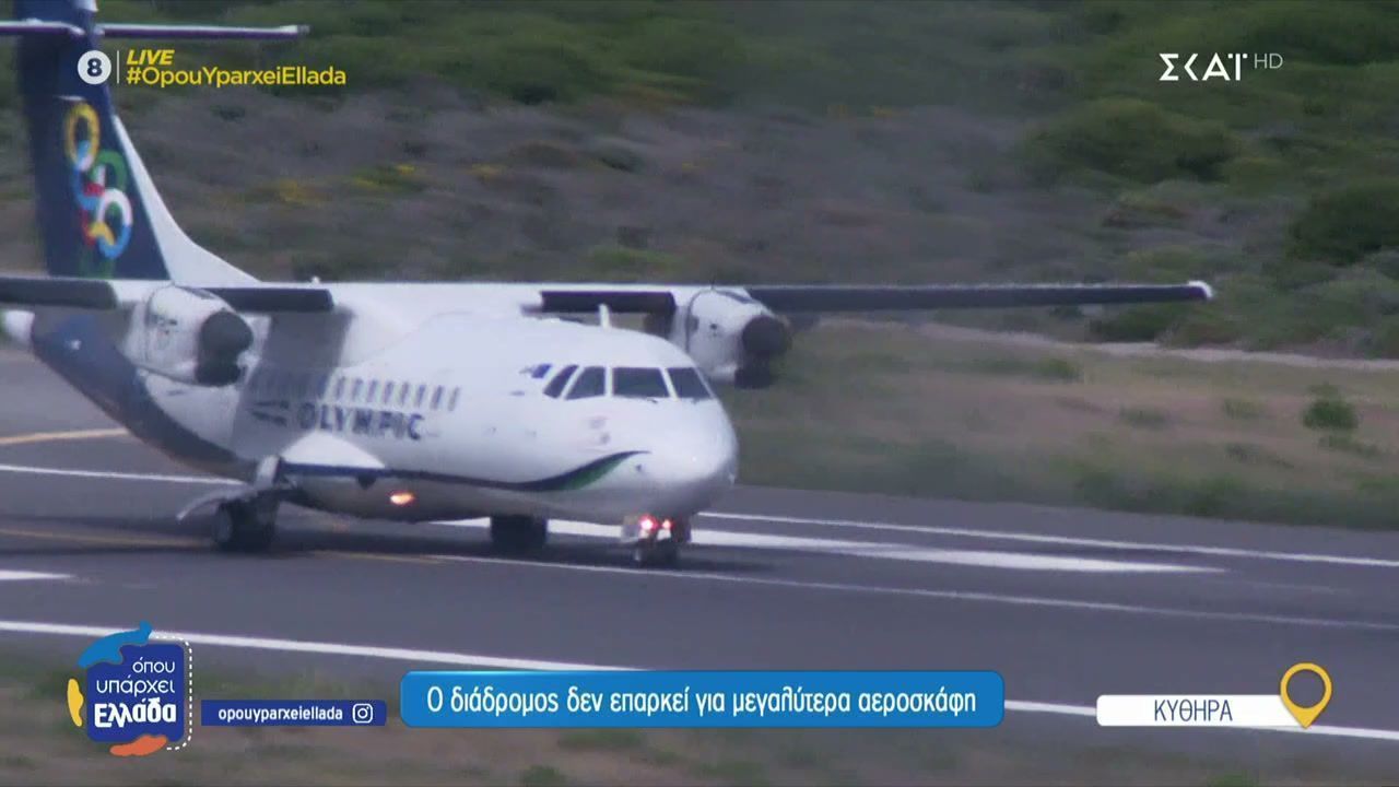 Αεροδρόμιο Κυθήρων: Ο διάδρομος που πλέον δεν επαρκεί λόγω μήκους και ...