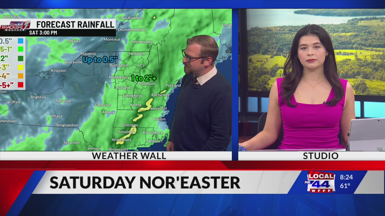 Weekend Nor'easter: Steady, heavy rain Saturday