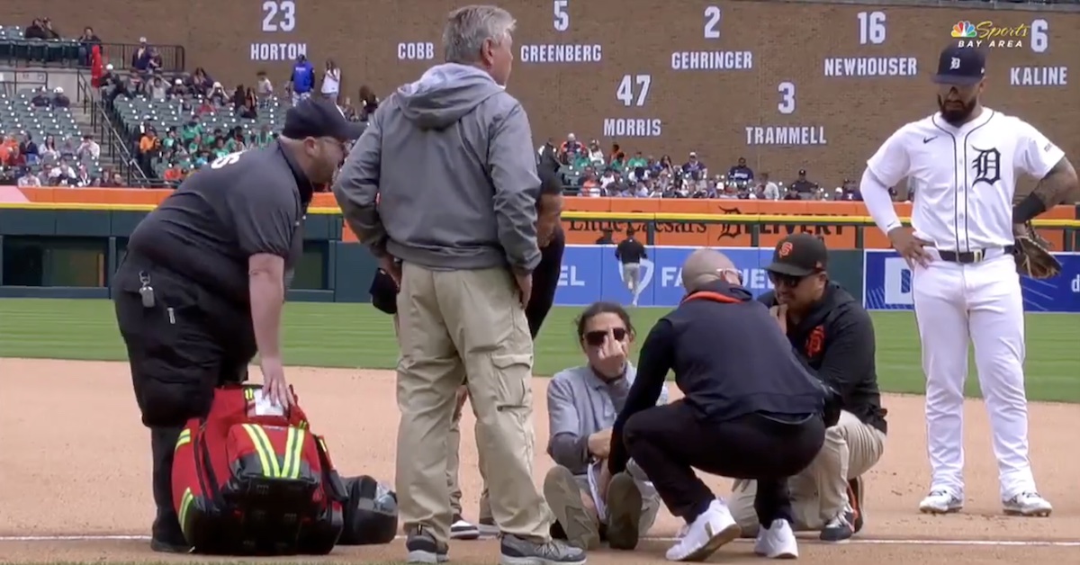 WATCH: Injured Crew Member Flips the Bird to Cameras During Giants ...