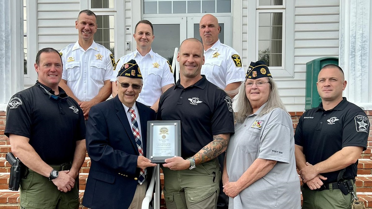 Cpl. DeFelice Honored with Sentinel Valor Award