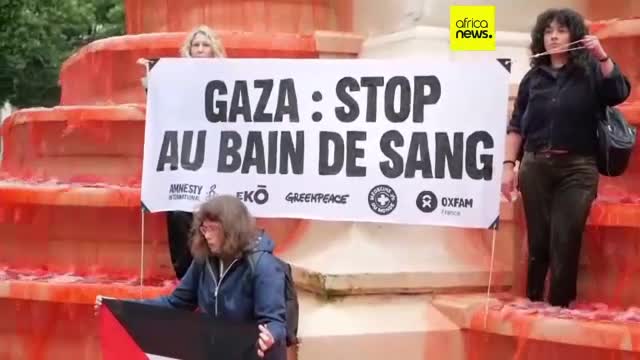 "Stop the bloodbath": activists in Paris call for end to war in Gaza