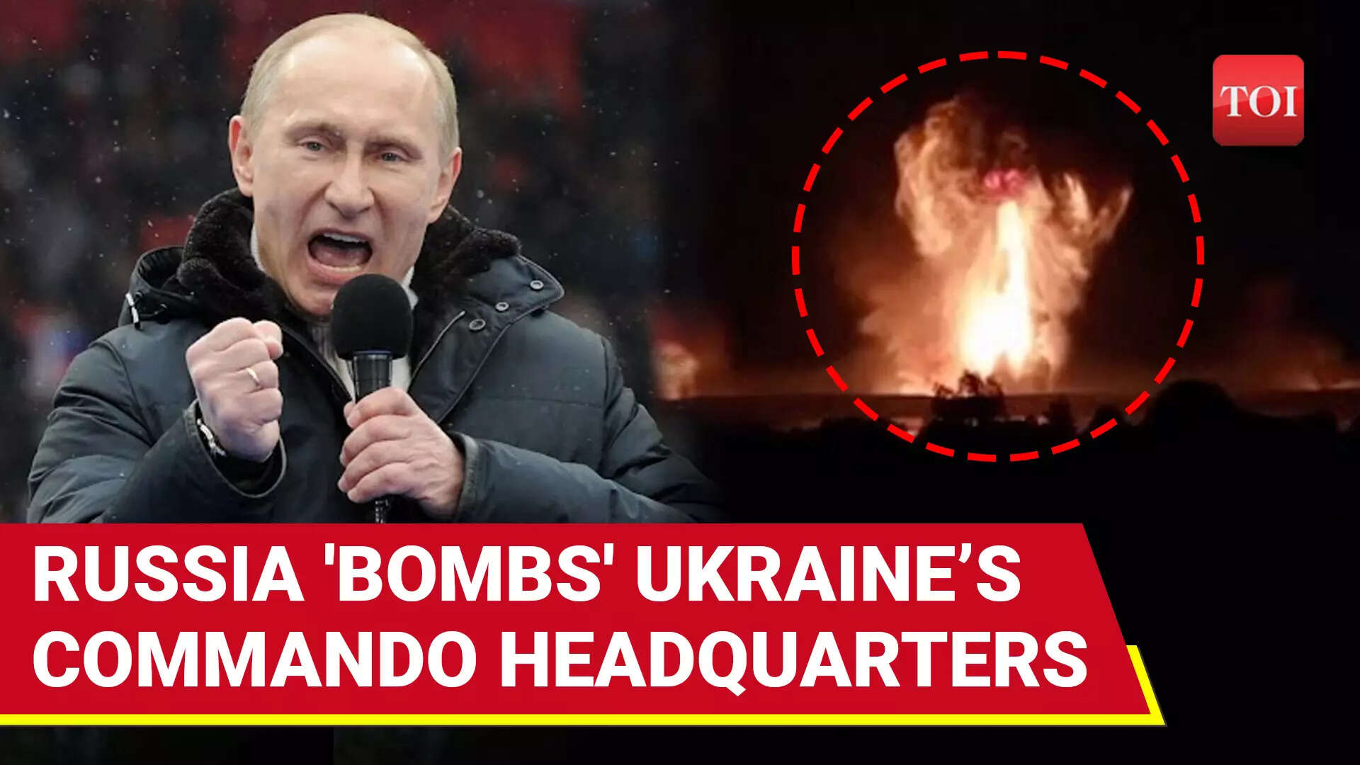 Ukraine’s Commando Headquarters 'Hit' In Russian Ballistic Attack | Watch