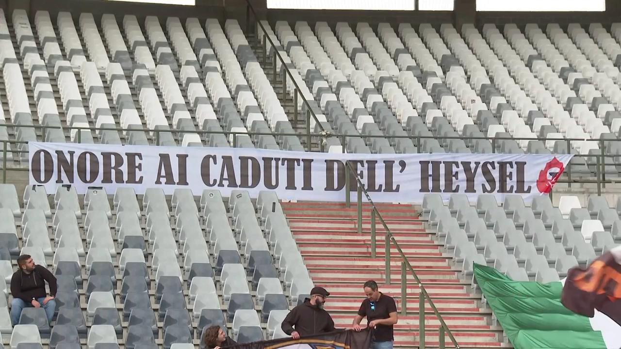 Ceremony to mark the 40th anniversary of the Heysel stadium disaster